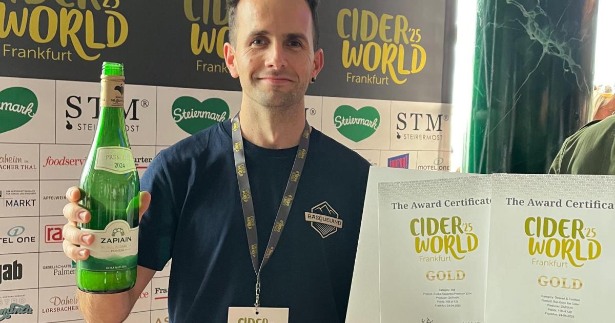 La sidra vasca Zapiain hace historia brillando con doble oro en Alemana ...